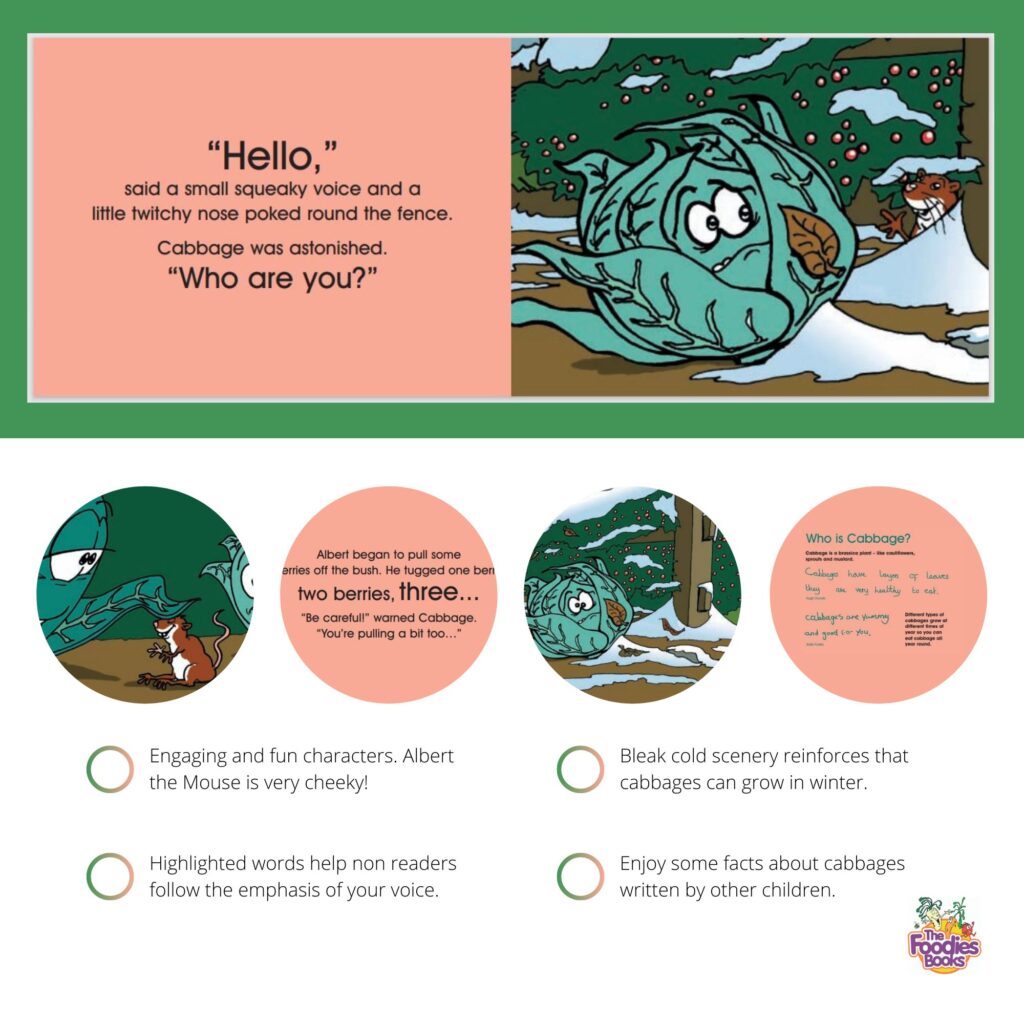 Cabbage’s New Friend – The Foodies Veggie Patch Cabbage Story for ...